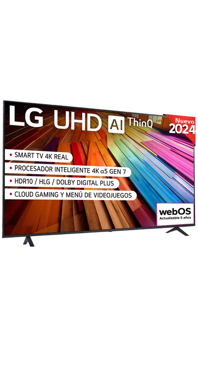 LG televisor 75 Smart TV UT80 4K Negro ¡Precio exclusivo! | Orange